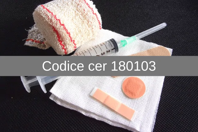 Codice Cer 180103 | Quali rifiuti indica nel catalogo europeo?